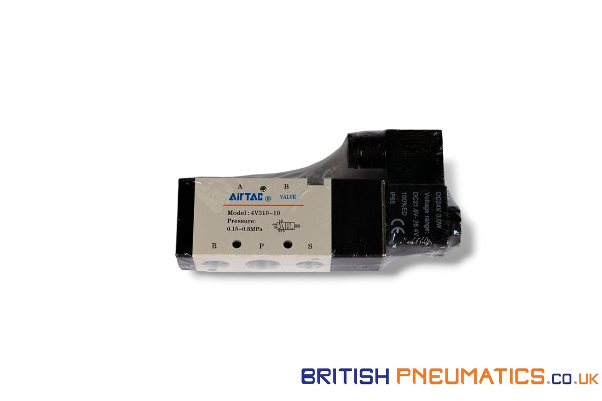 Airtac 4V310-08B Solenoid Valve (DC 24v) – British Pneumatics