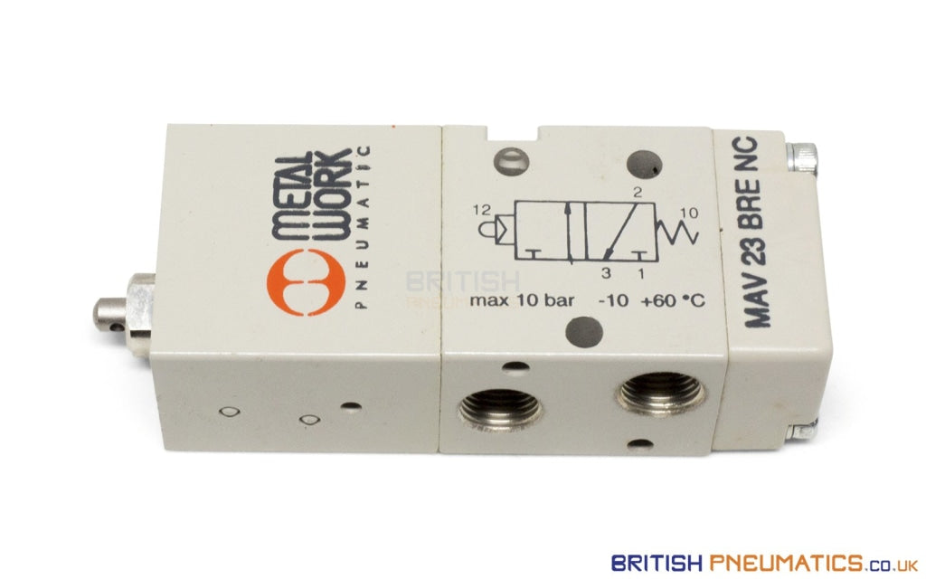Metal Work MAV 23 BRE NC Manual Valve (7010001800) 1/8", 3/2 – British ...