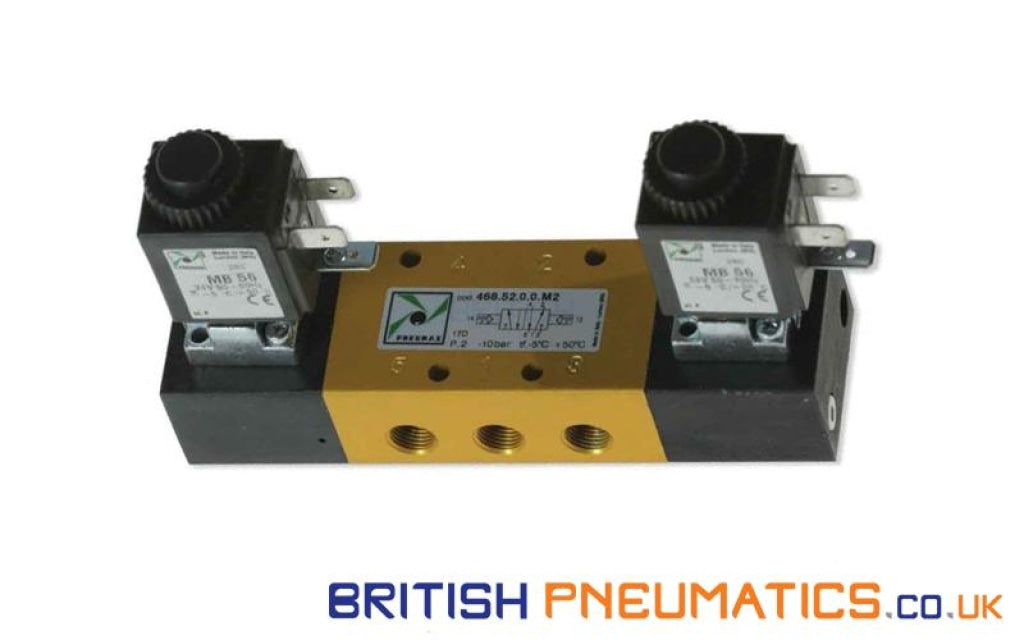 Pneumax 412/2.52.0.1.M2 Solenoid Valve 5/2 1/2" – British Pneumatics UK